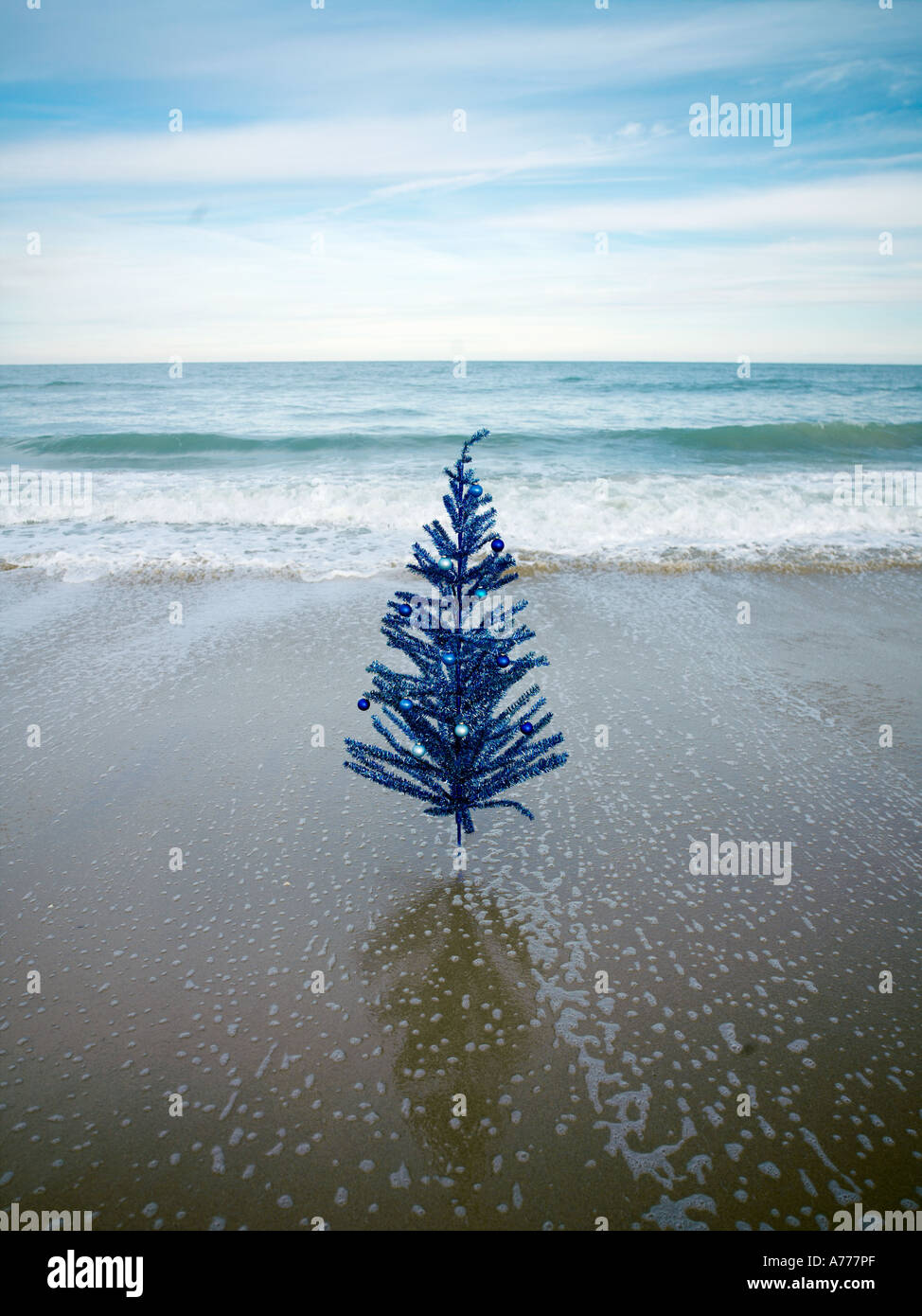 Blue fake christmas tree hi-res stock photography and images - Alamy