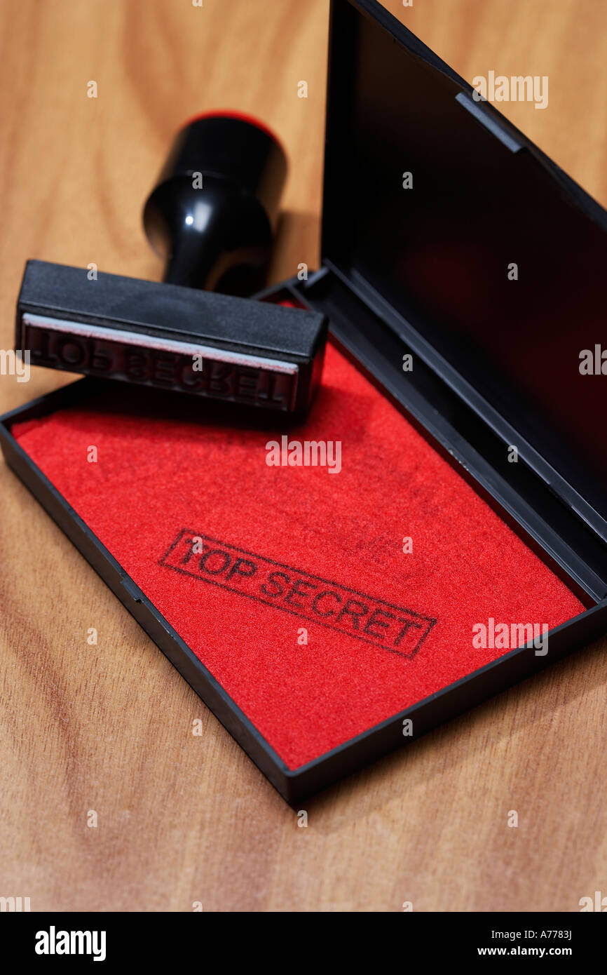 Top Secret Rubber Stamp Stock Photo - Alamy