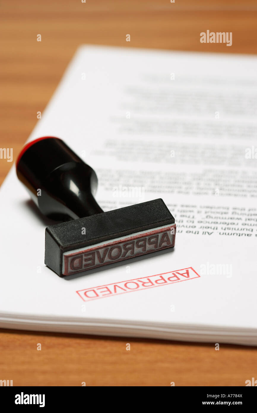 Stamp of Approval Stock Photo - Alamy