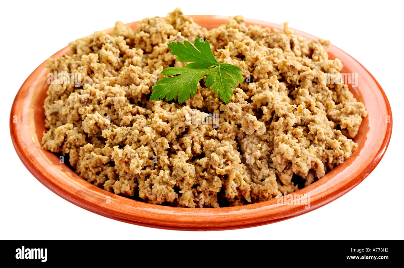 BOWL OF CHOPPED LIVER CUT OUT Stock Photo - Alamy
