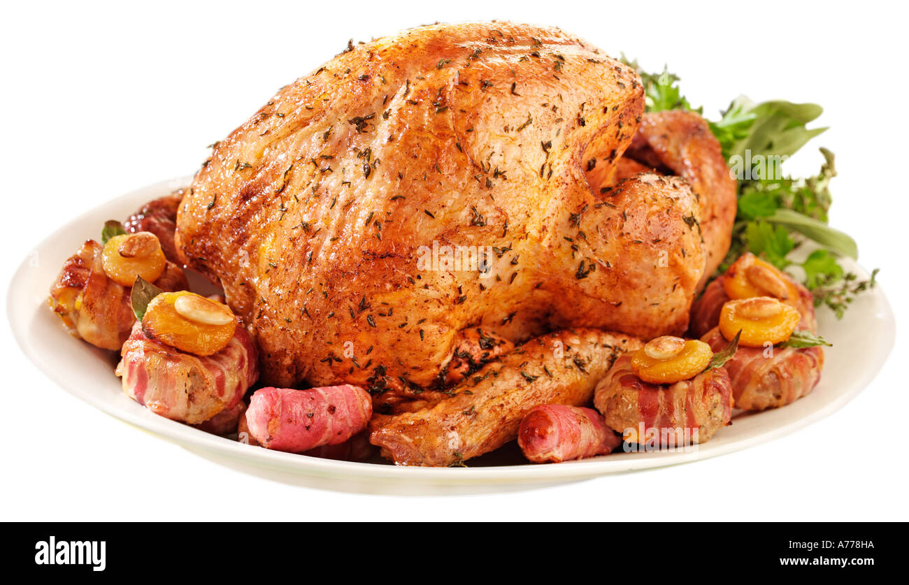 ROAST TURKEY CUT OUT Stock Photo - Alamy