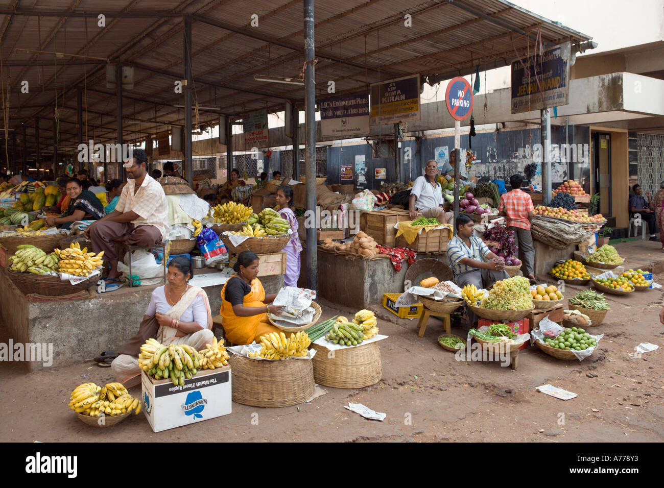 Fruit and Vegetable Market, Panaji or Panjim (the Goan capital city ...