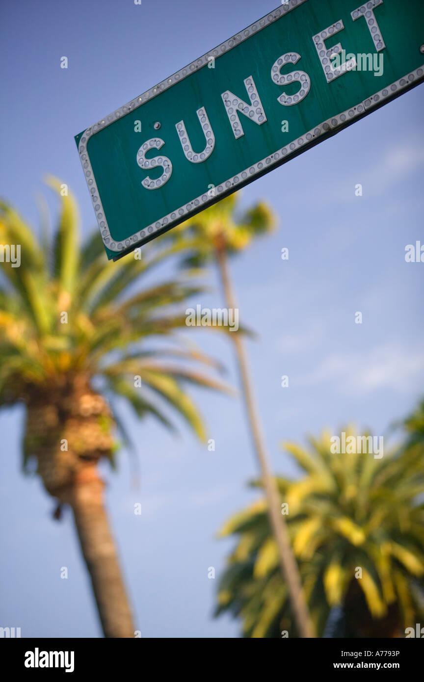 Sunset Boulevard sign in Bel Air, California Stock Photo - Alamy