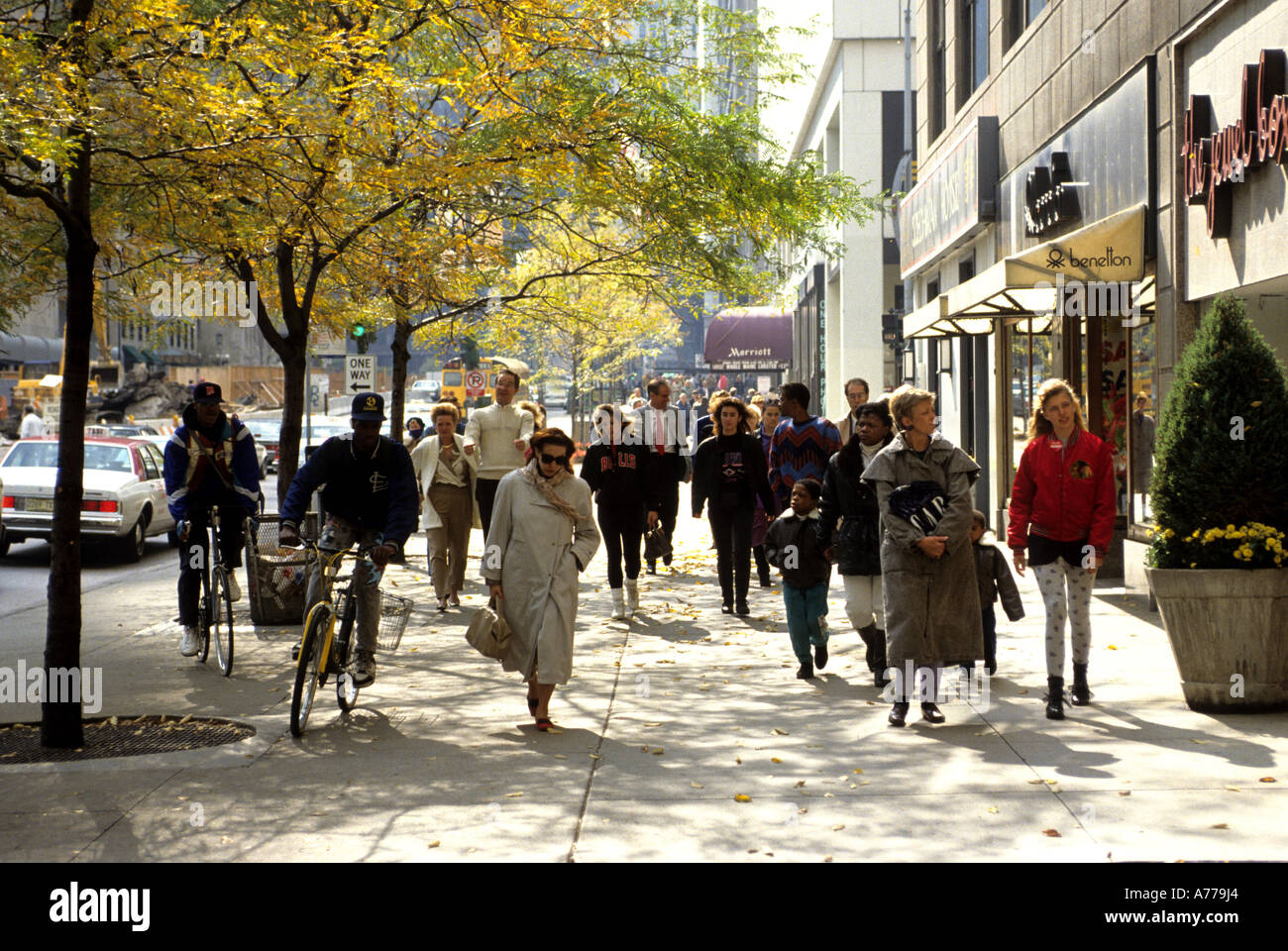 Chicago Street Scene USA Stock Photo - Alamy