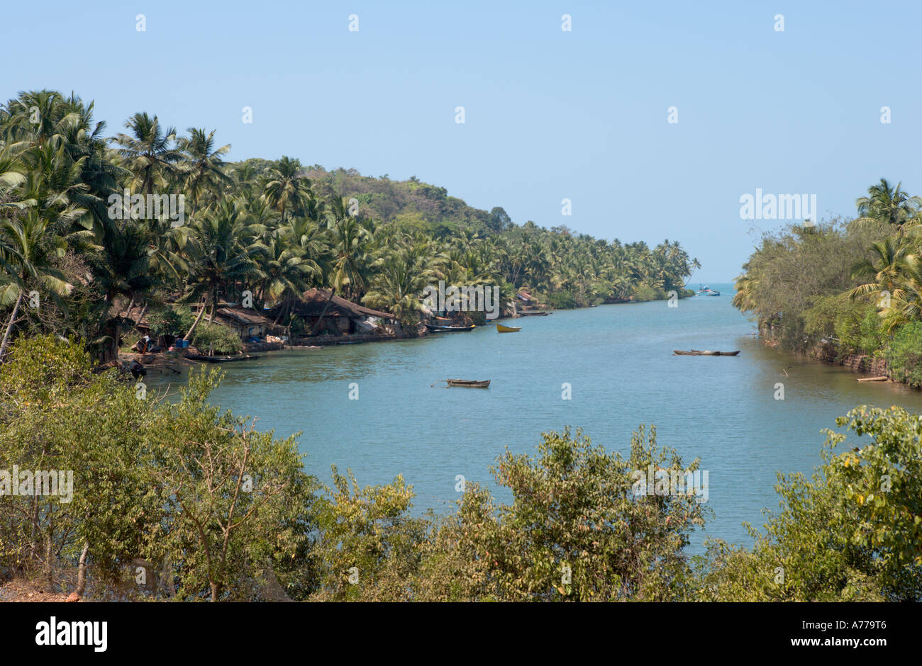 Traditional Fishing Village of Betul on the River Sal, South Goa, Goa ...