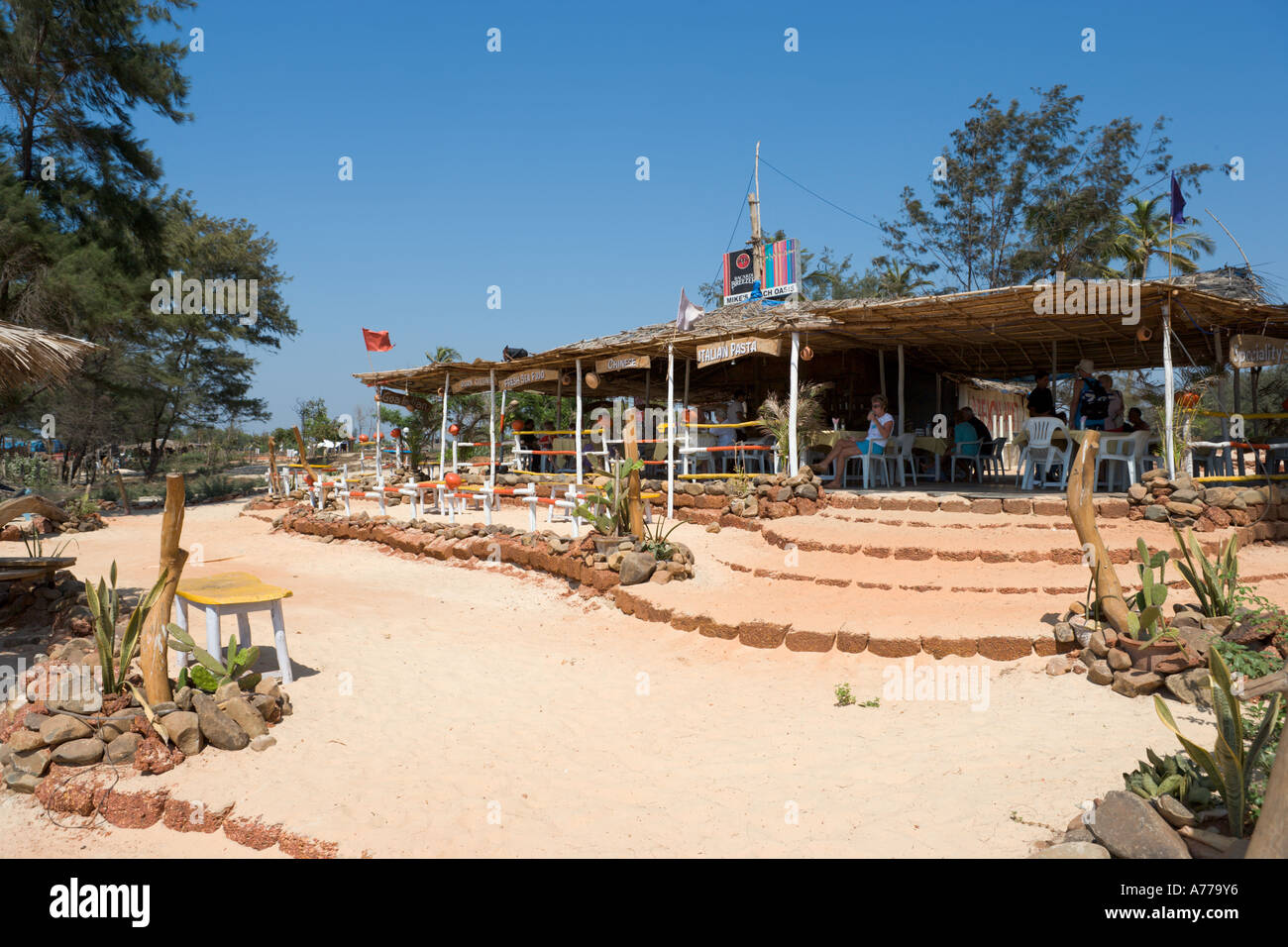 Beach Shack, Mobor Beach, Colva, South Goa, Goa, India Stock Photo - Alamy