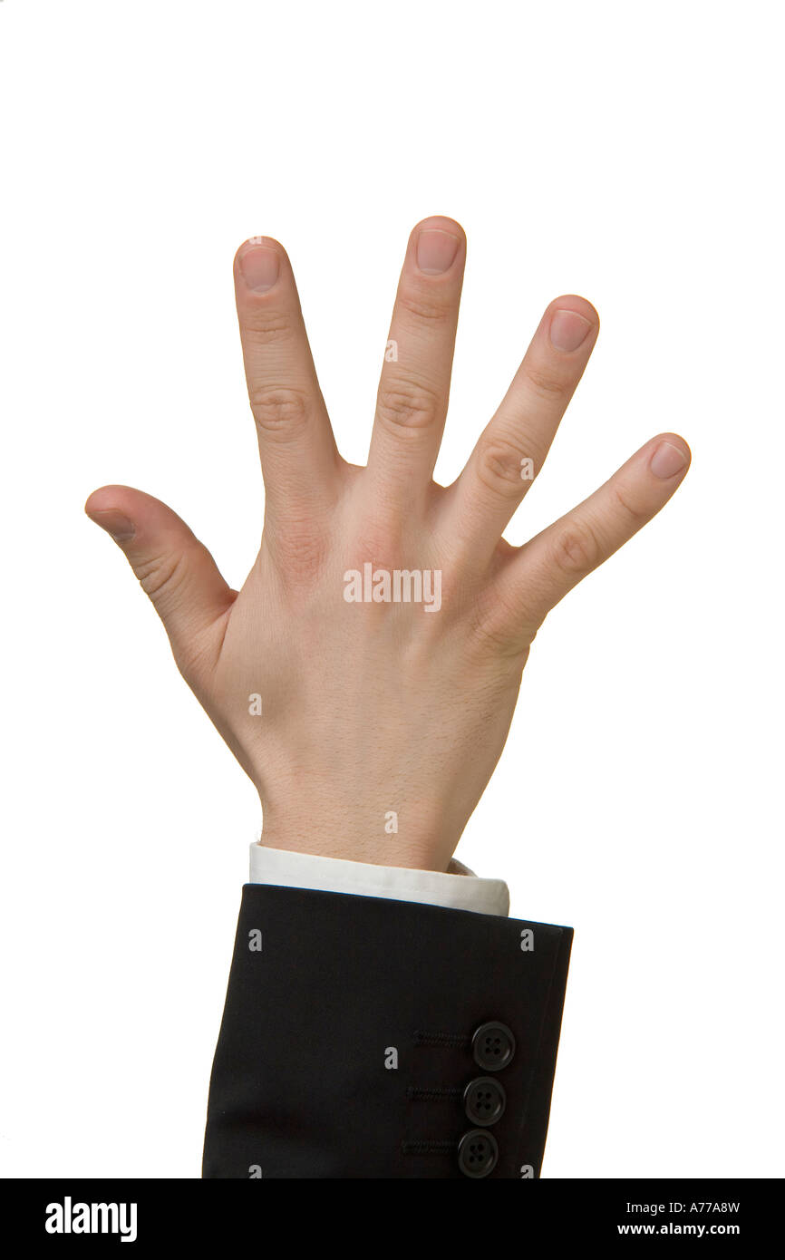 Hand and open palm Stock Photo - Alamy