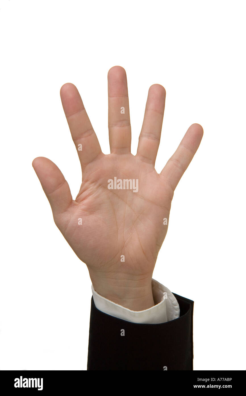 Hand and open palm Stock Photo - Alamy