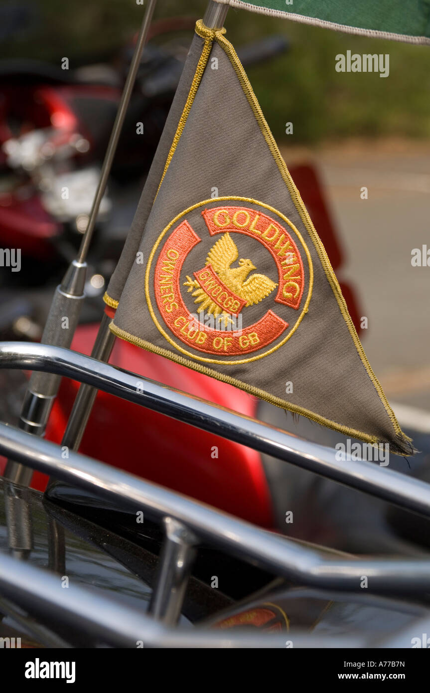 welsh wales Honda Goldwing motorbike owners club banner uk Stock Photo ...