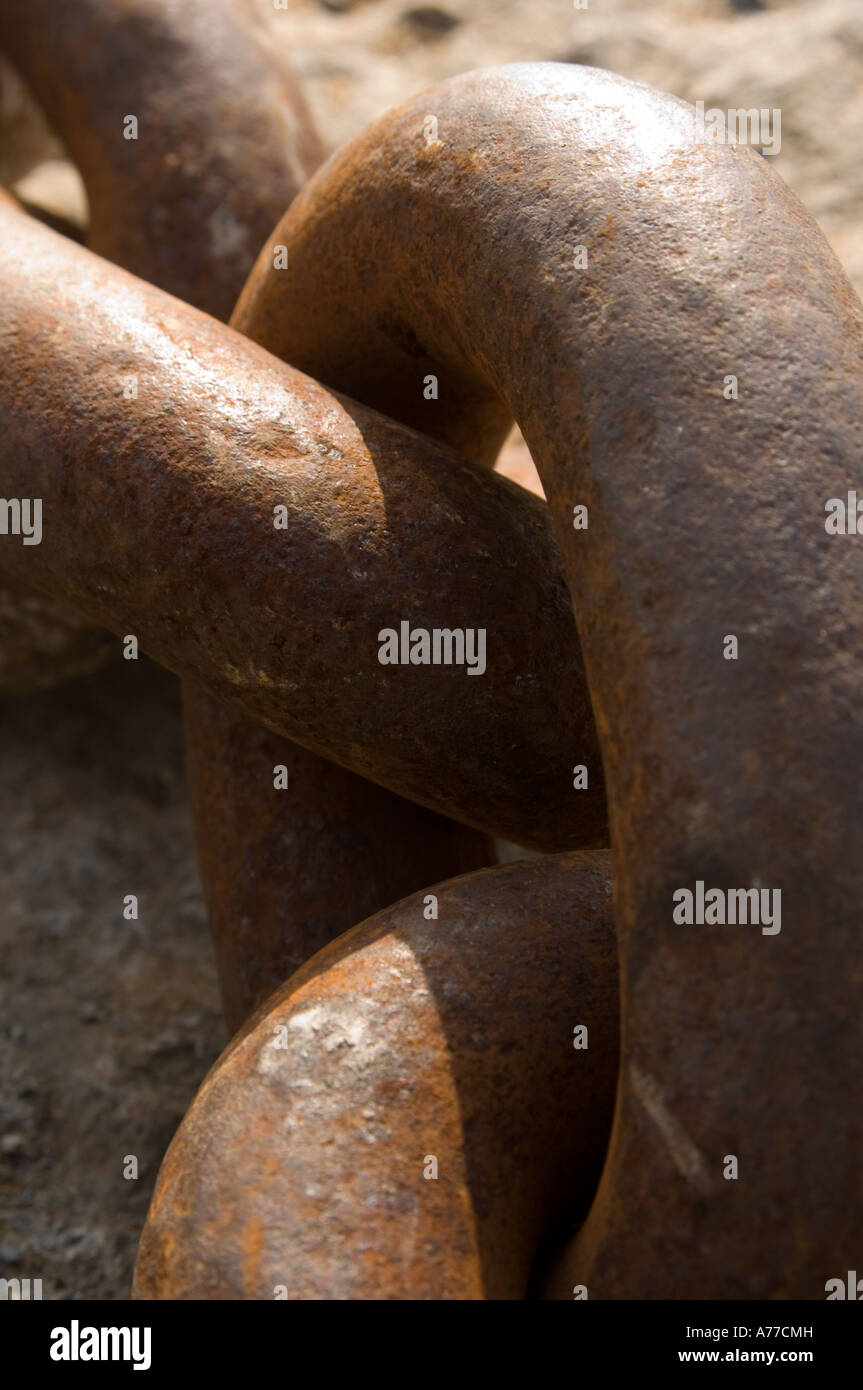 heavy cast iron chain Stock Photo - Alamy