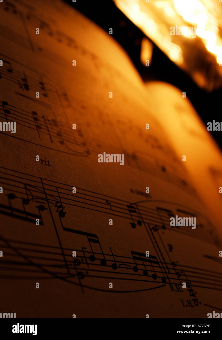 Music Sheet. Picture by Patrick Steel patricksteel Stock Photo - Alamy