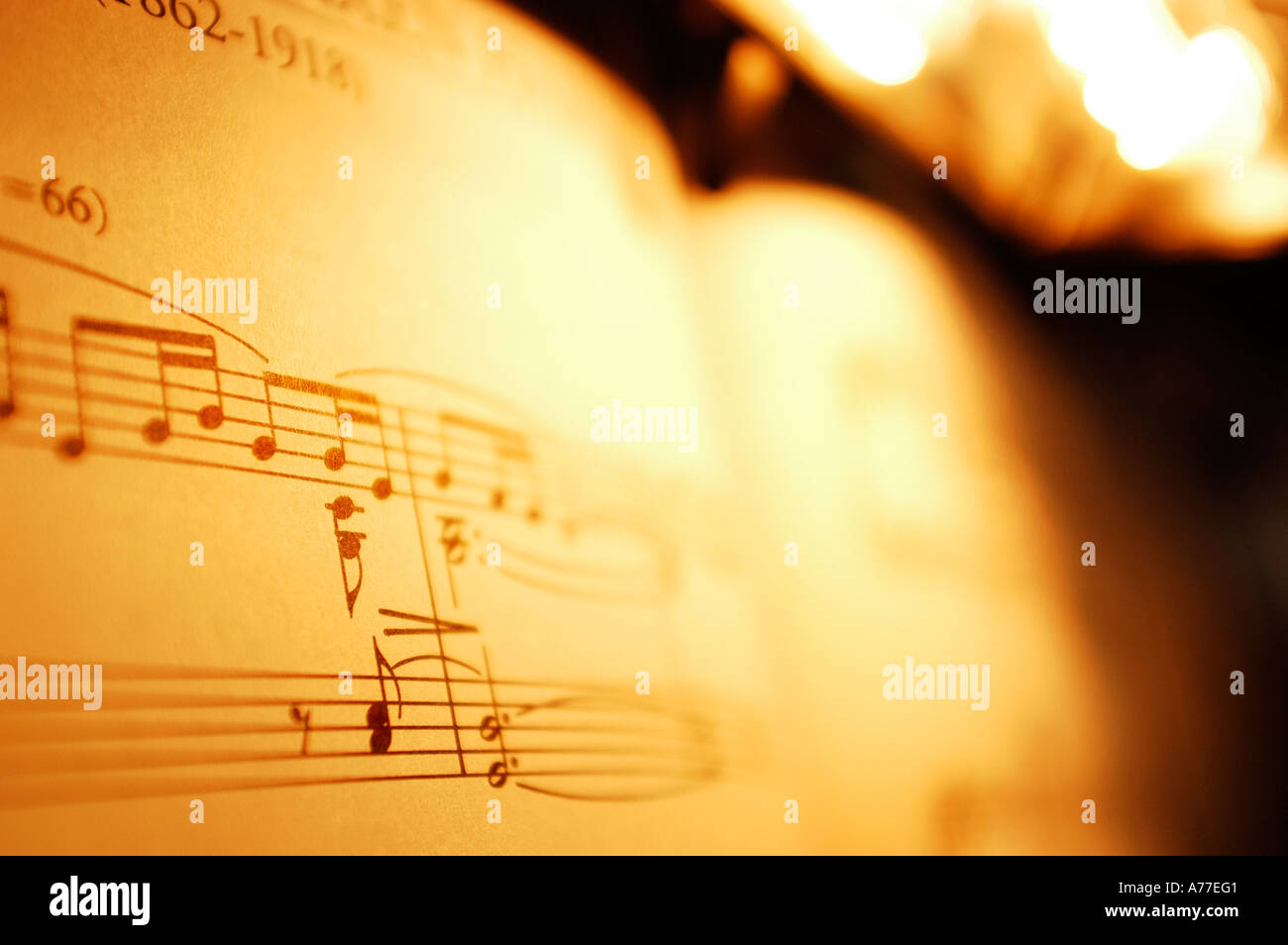 Music Sheet. Picture by Patrick Steel patricksteel Stock Photo - Alamy