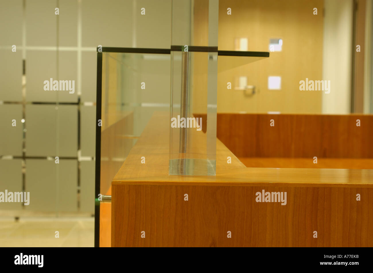 detail of reception desk Stock Photo - Alamy