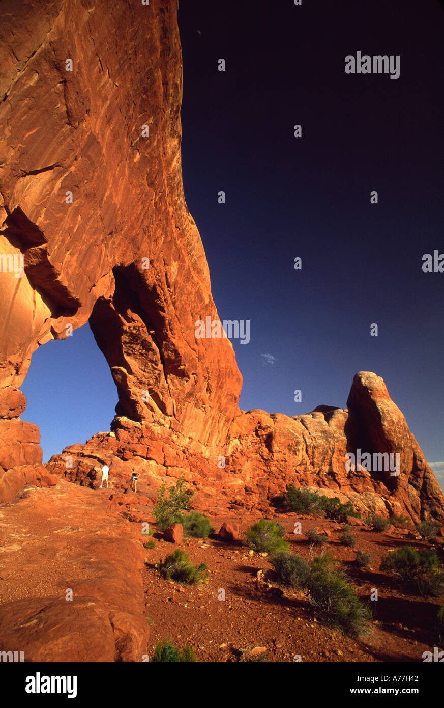 Window Arch Arches National Park Utah USA Stock Photo - Alamy