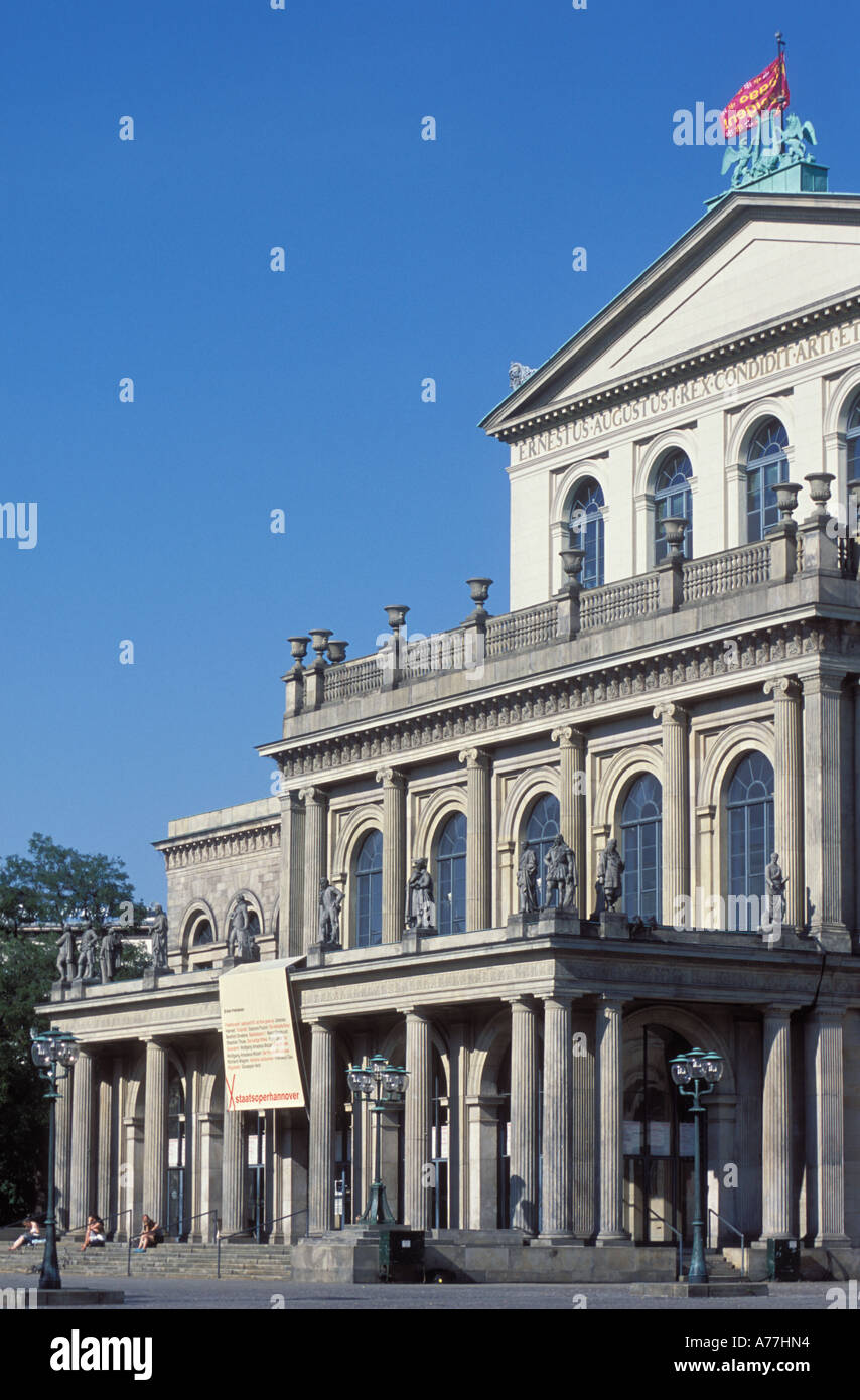 Opera house building at Opernplatz place Hanover Lower Saxony Germany ...