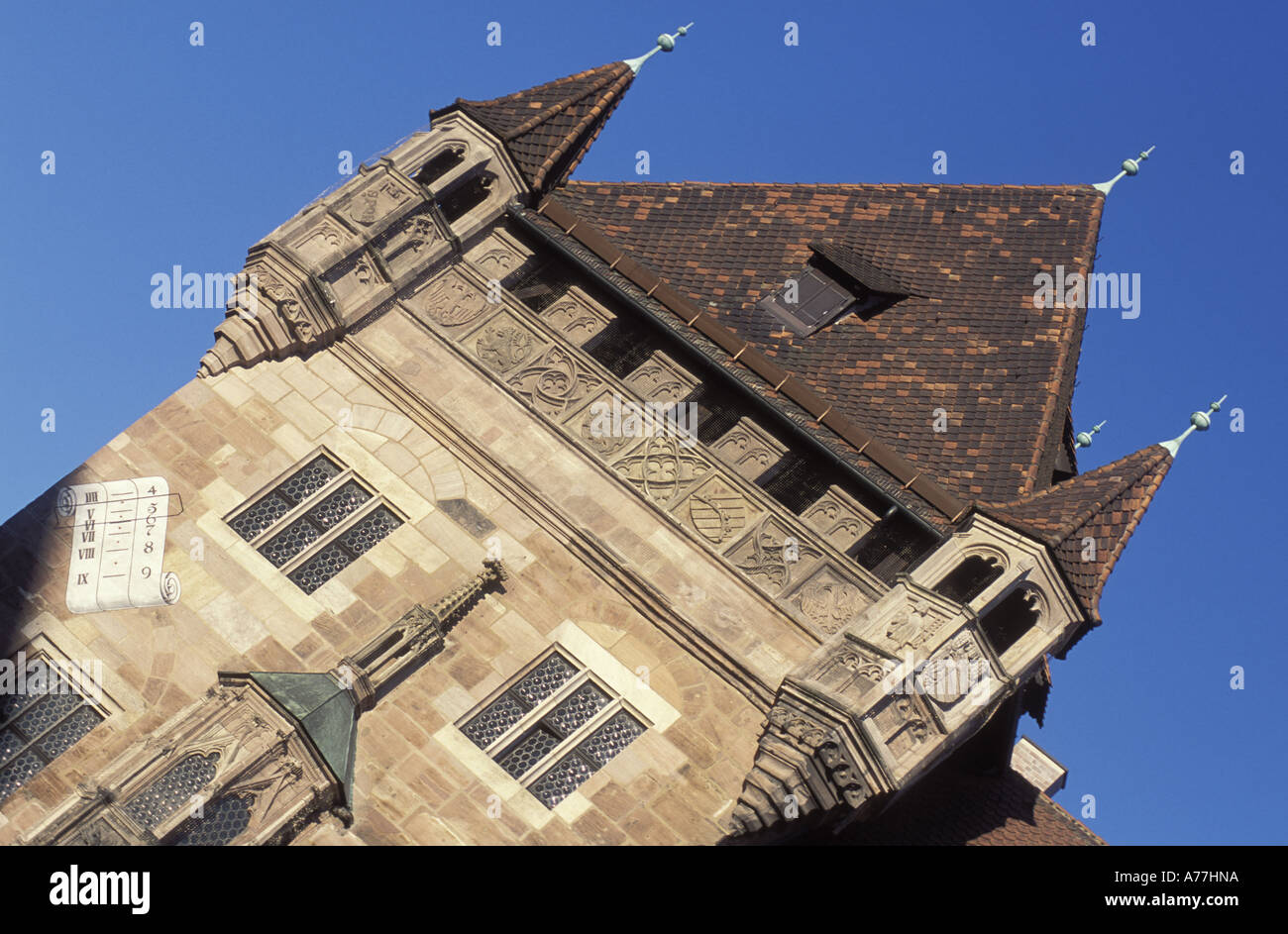 Famous Nassauer Haus building Nuremberg Franconia Bavaria Germany Stock ...
