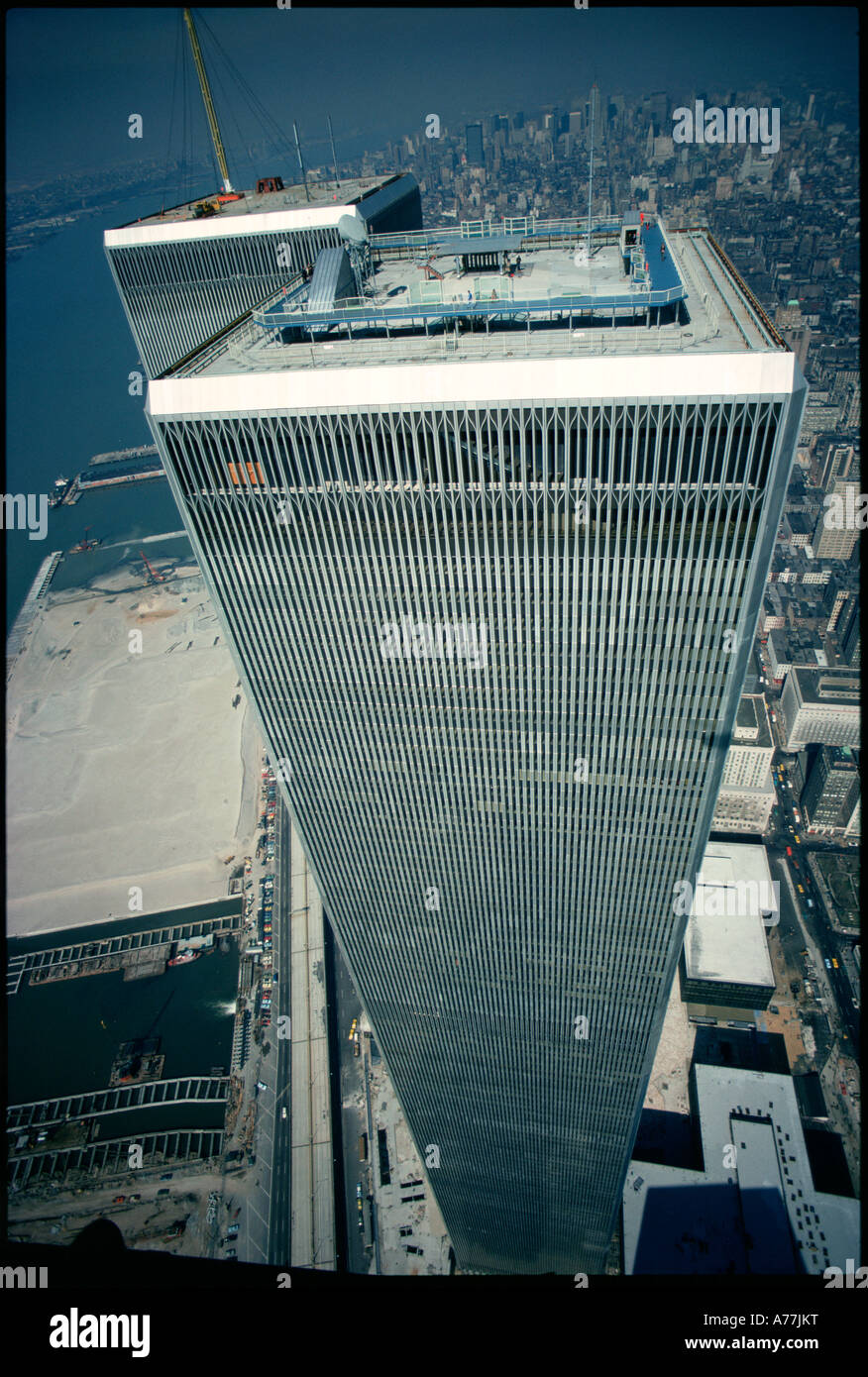 World trade center twin towers 1970s hi-res stock photography and ...