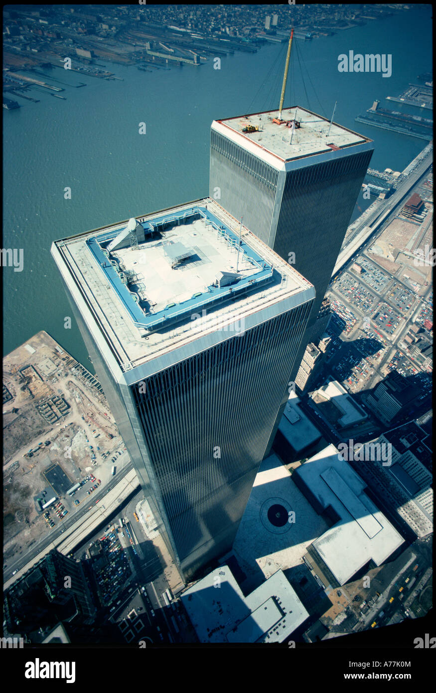 World trade center twin towers 1970s hi-res stock photography and ...
