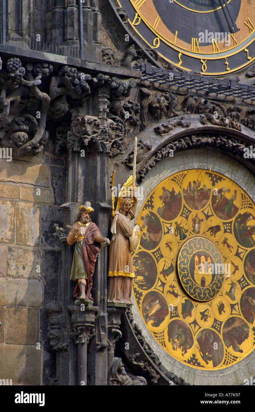Astronomical clock in Prague Czech Republic Stock Photo - Alamy