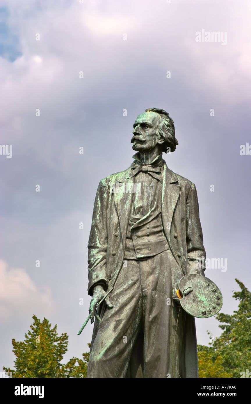 Statue of Josef Manes Prague Czech Republic Stock Photo - Alamy