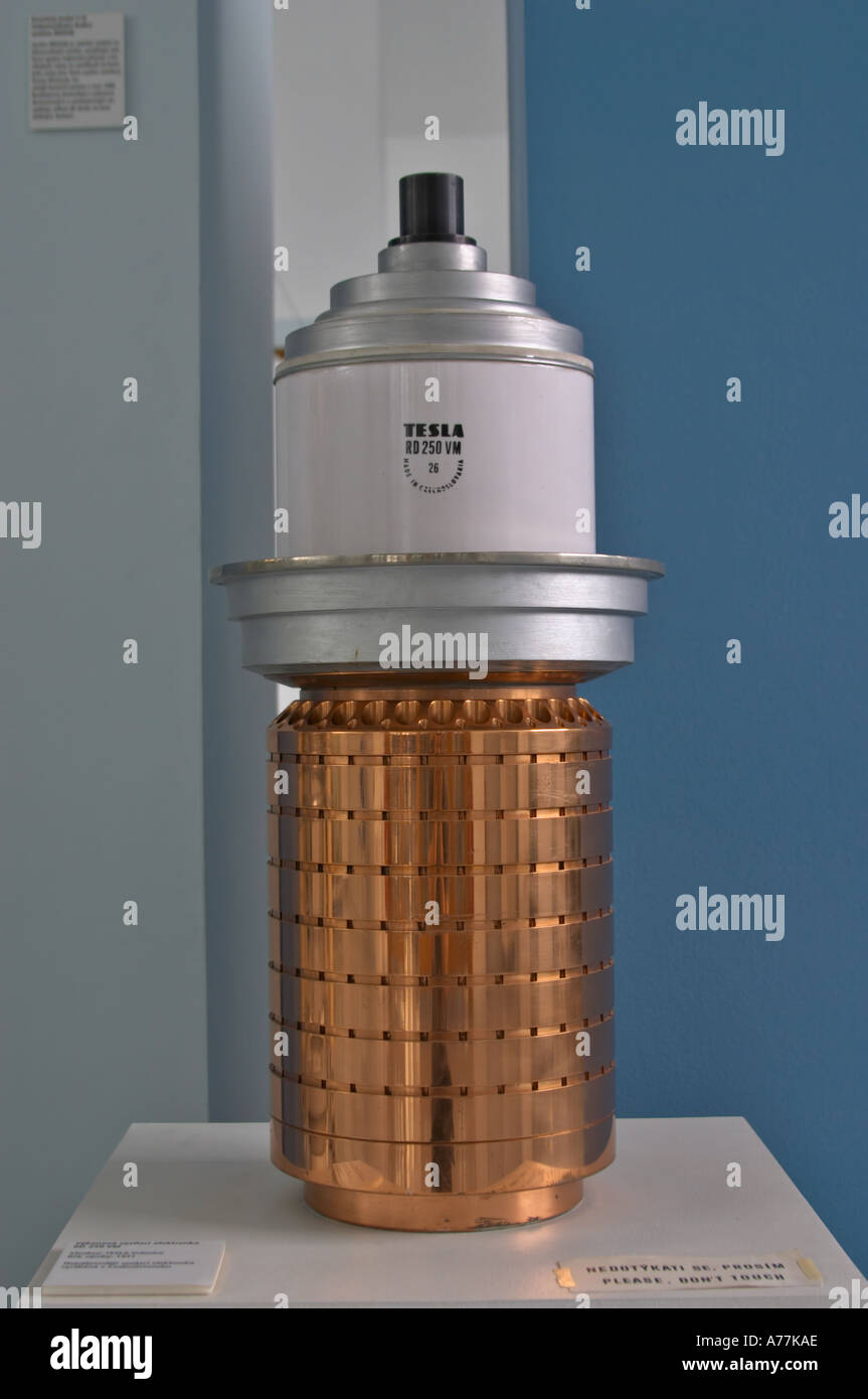 Power triode at the National Technical Museum in Holesovice district ...