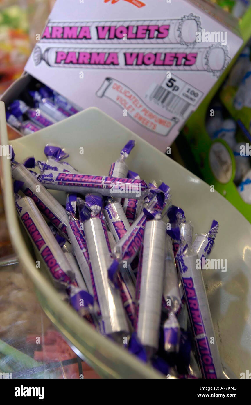 Parma Violets Sweets Stock Photo - Alamy