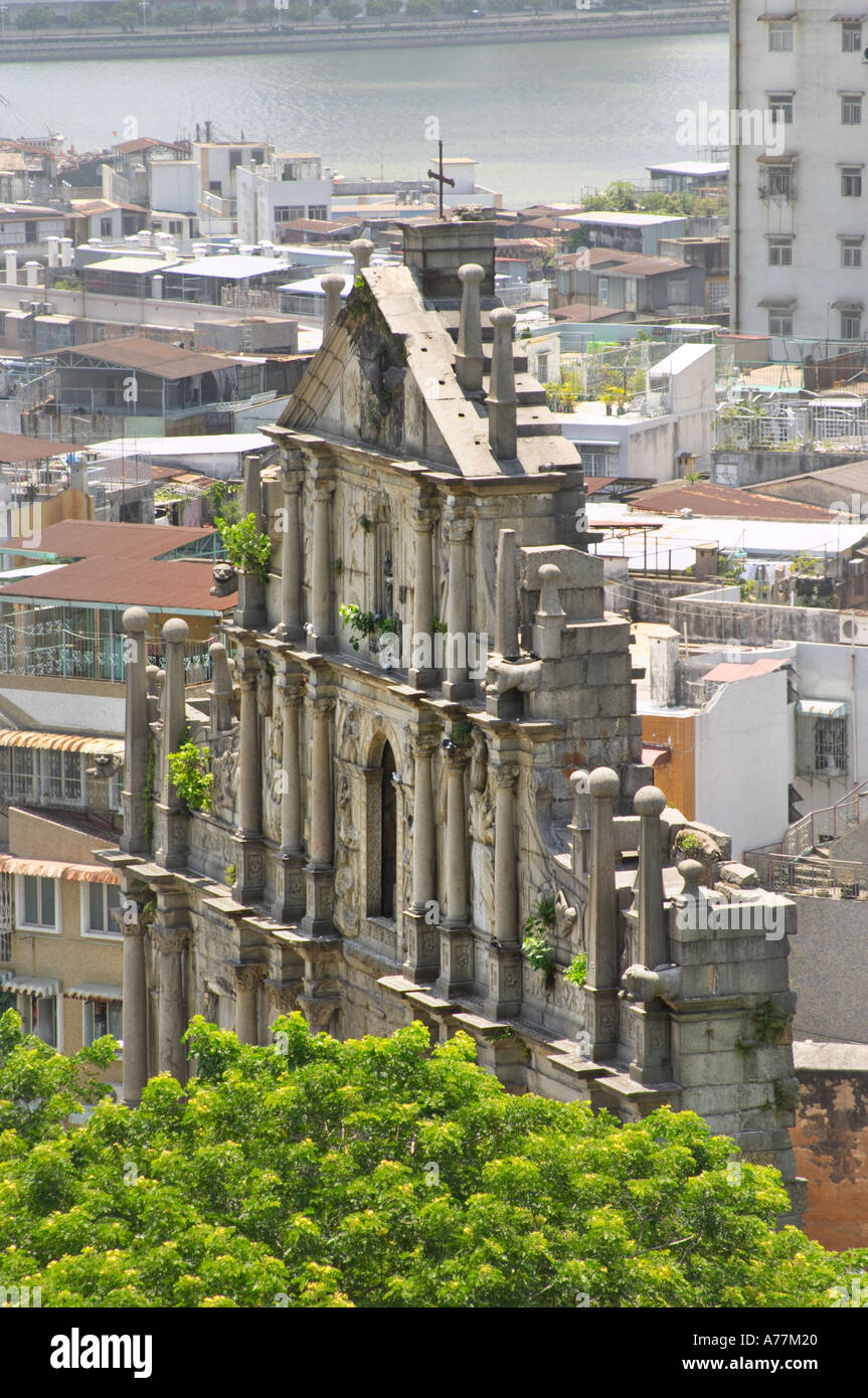 Ruins of St Paul s church in Macau China Stock Photo - Alamy