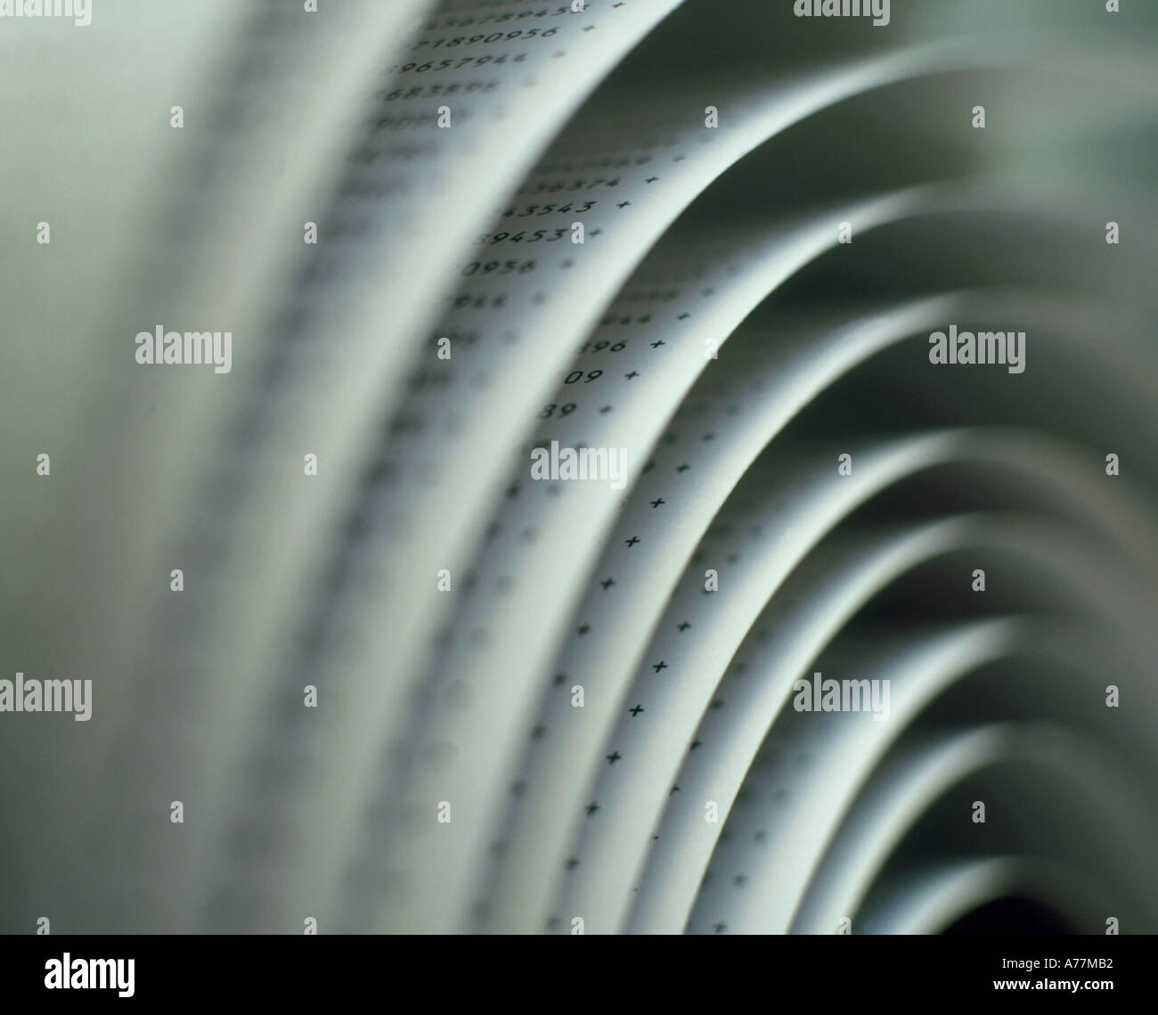 Computer data printout hi-res stock photography and images - Alamy