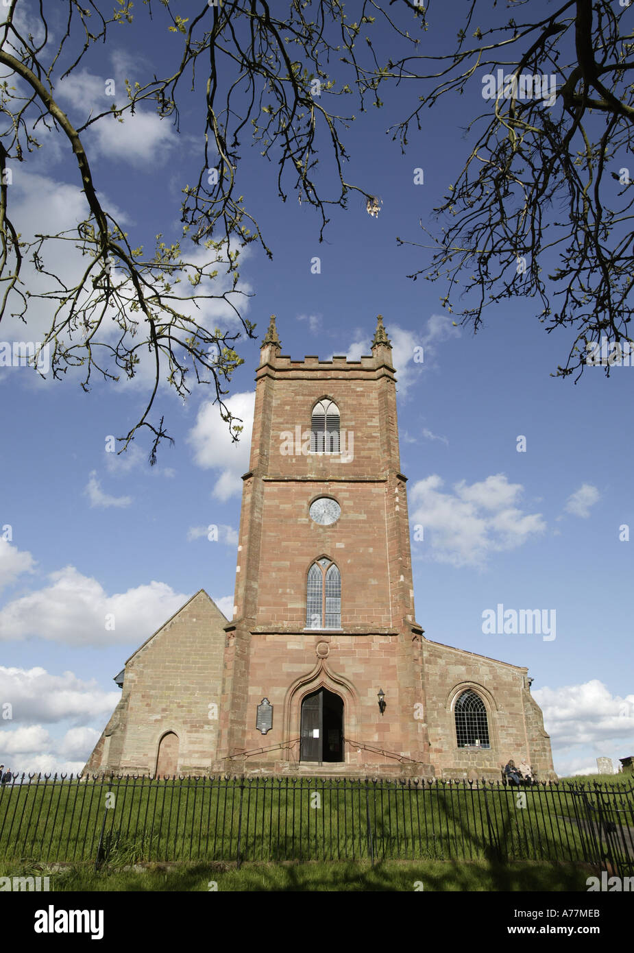 St Mary the Virgin church Hanbury Worcestershire england uk Stock Photo ...