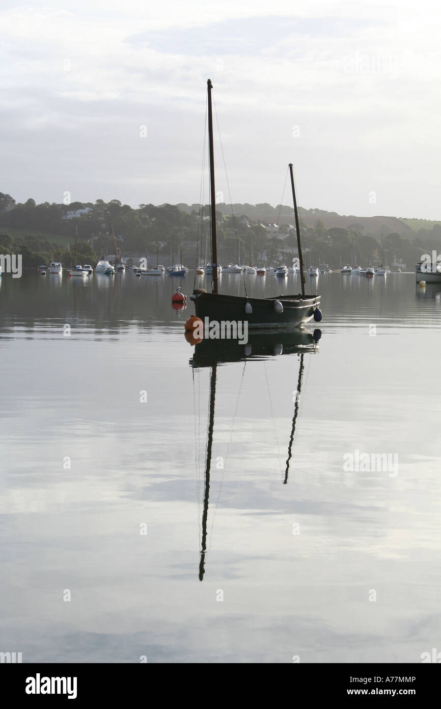 Boat in Falmouth harbour Stock Photo - Alamy