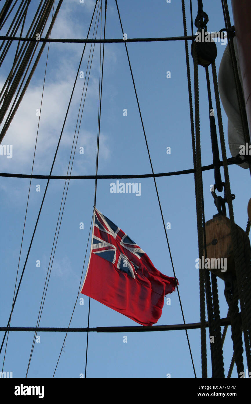 Tall Ship flag Stock Photo - Alamy