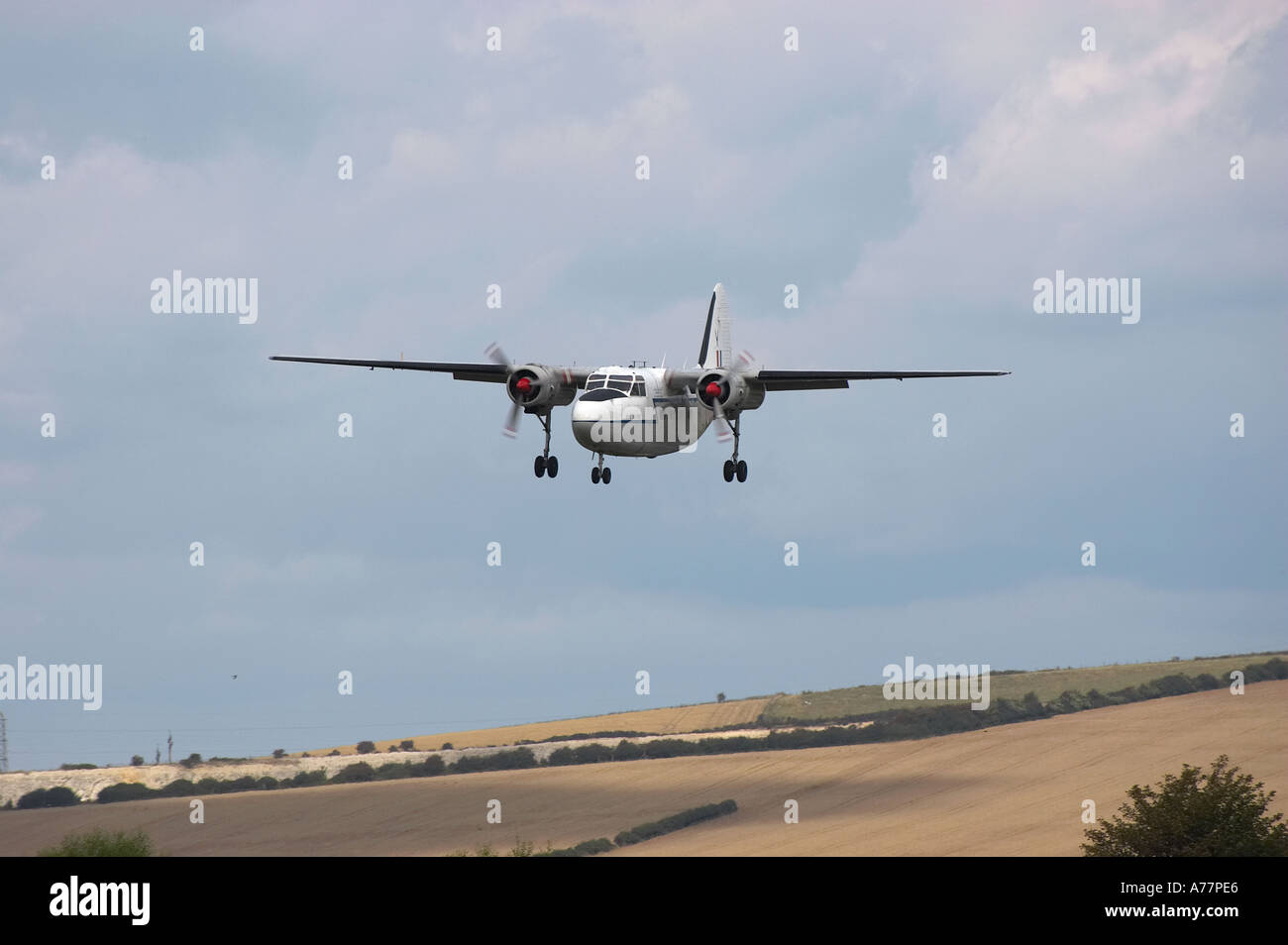 Percival Pembroke WV-740 plane coming into land at Shoreham airshow ...