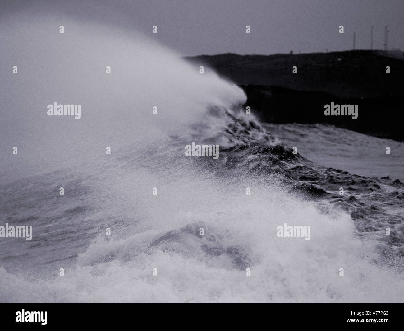 Portstewart Northern Ireland feels the full force of a raging Atlantic ...