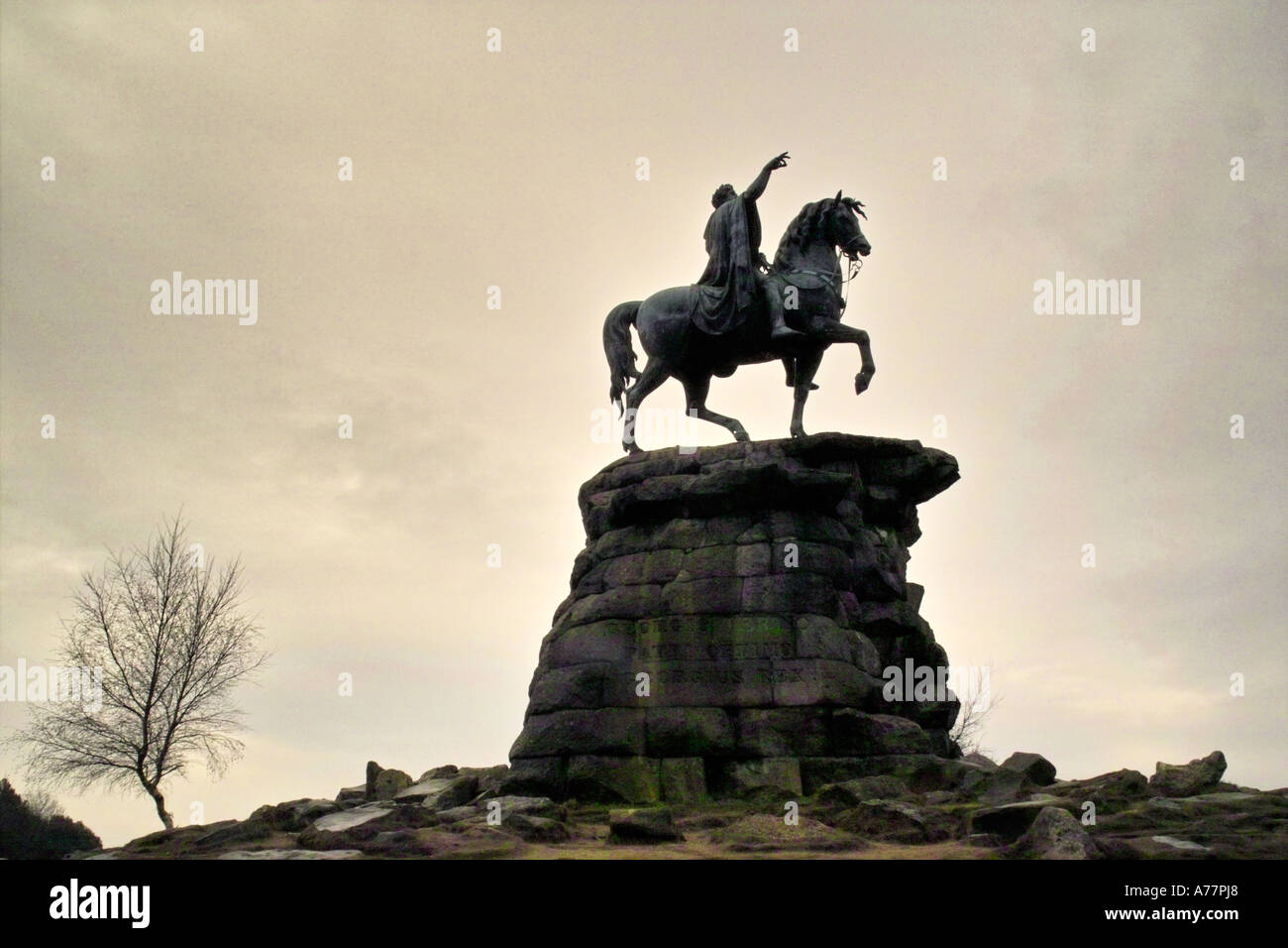The Copper Horse statue of King George III, Windsor Great Park Stock ...
