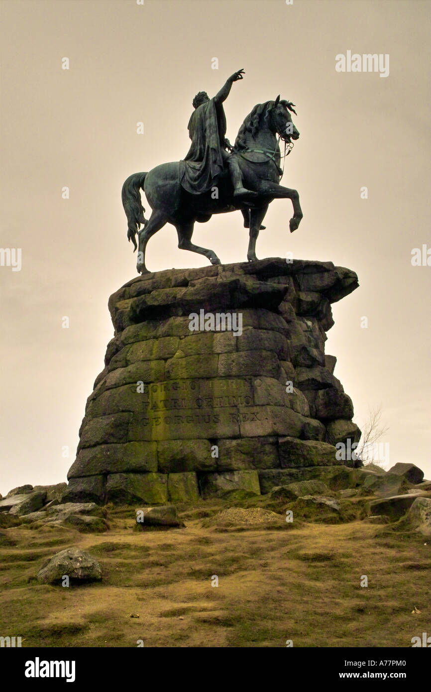 The Copper Horse statue of King George III, Windsor Great Park Stock ...
