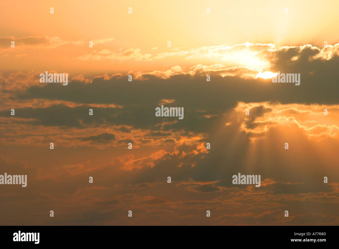 sunset in india Stock Photo - Alamy