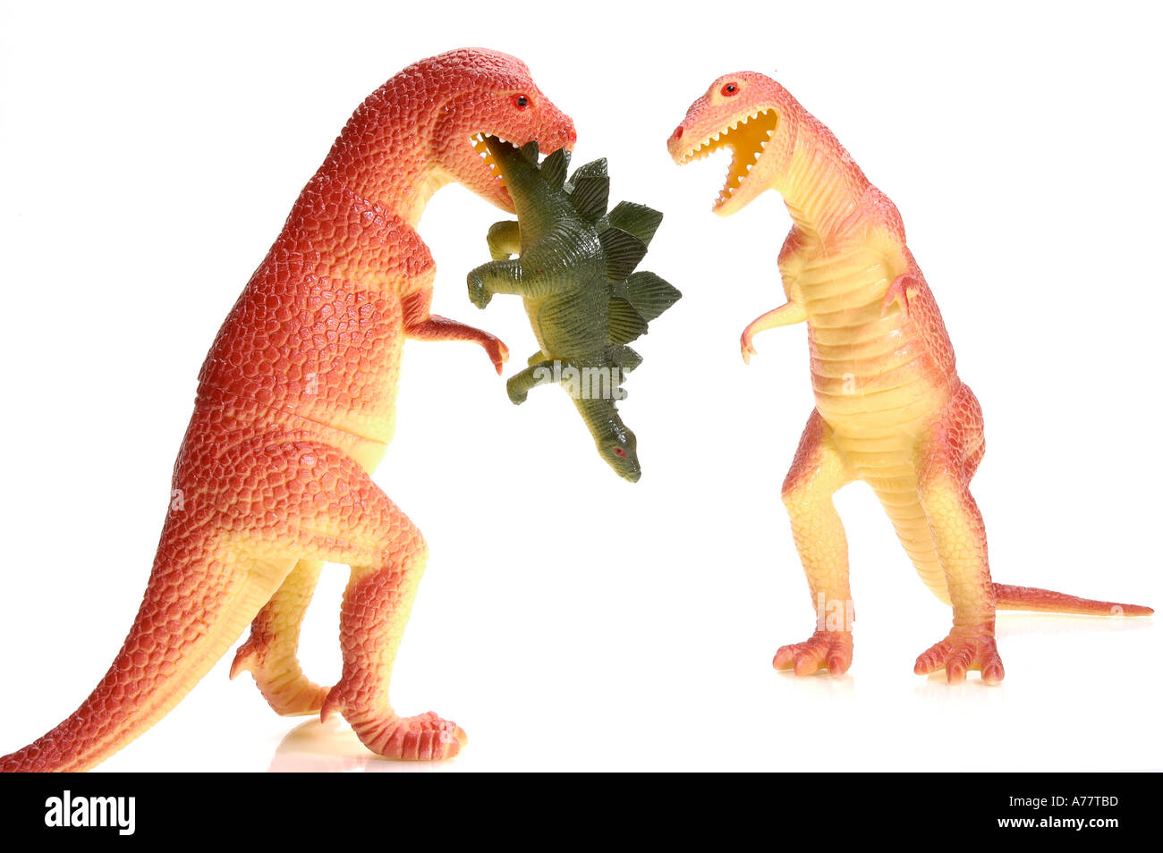 Two tyannosaurous rex dinosaurs and a meal To see the entire series of ...