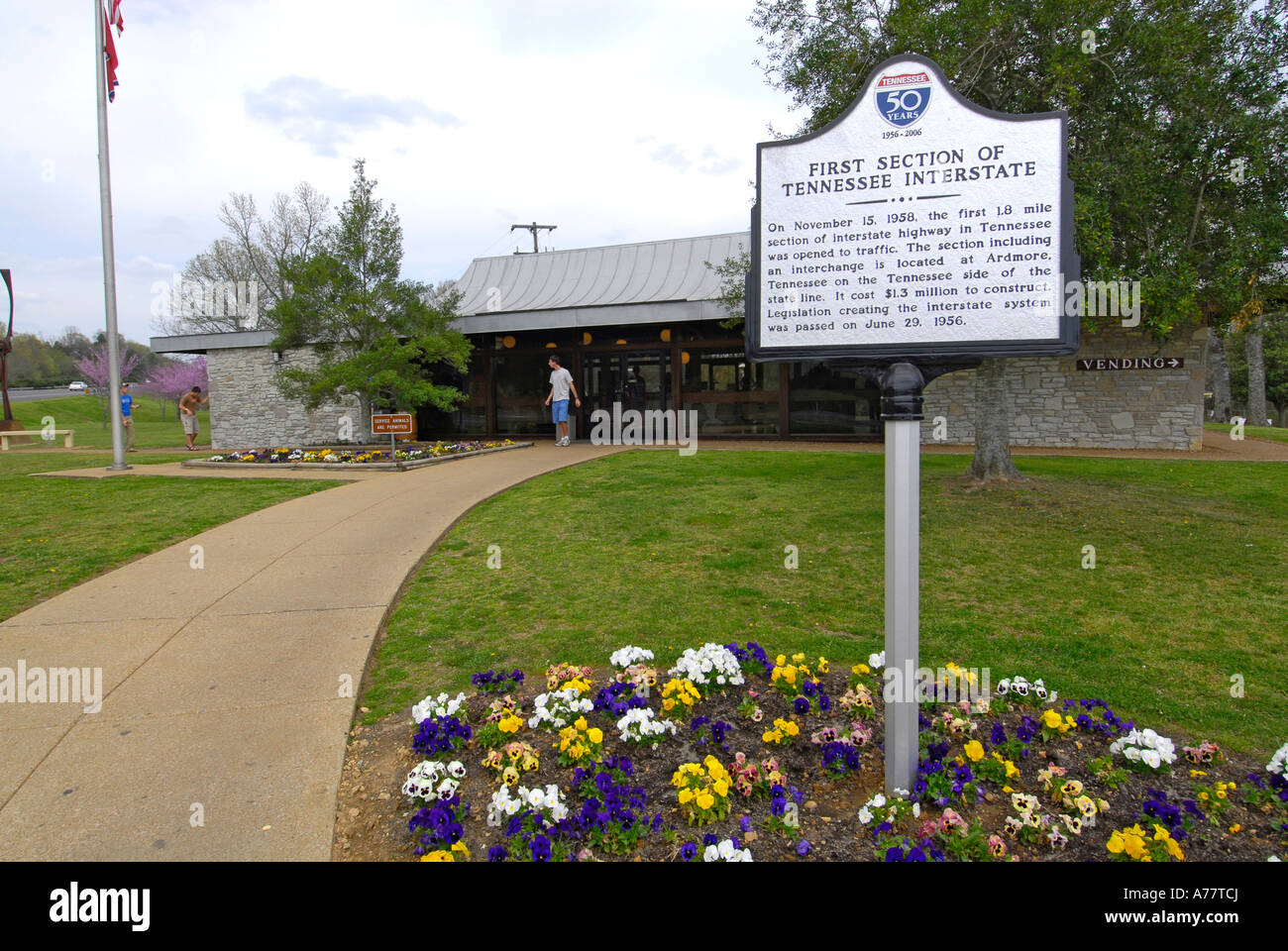 Interstate 65 Welcome Center Tennessee TN Tenn US USA United States of ...