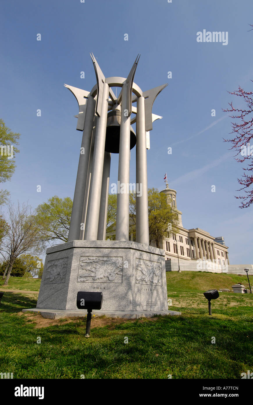 Tribute Monument to Music on the grounds of the State Capitol Stock ...