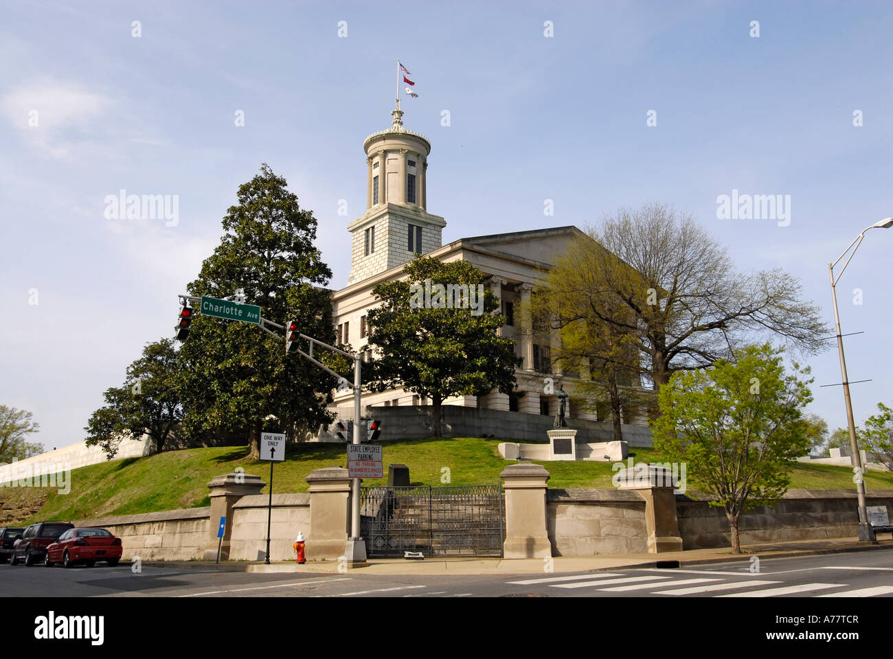 State Capitol and Surrounding Statues and Monuments Nashville Tennessee ...