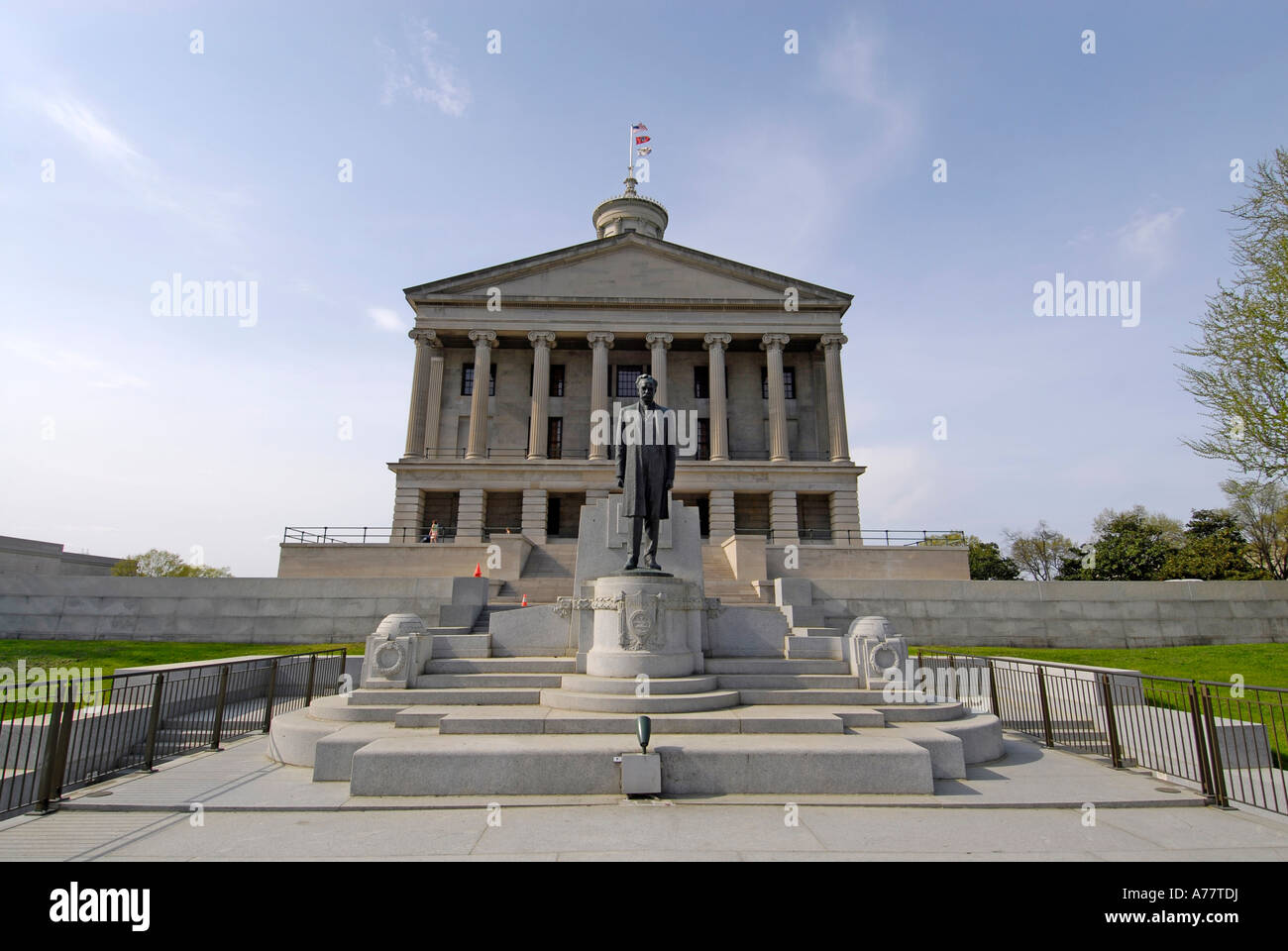 State Capitol and Surrounding Statues and Monuments Nashville Tennessee ...