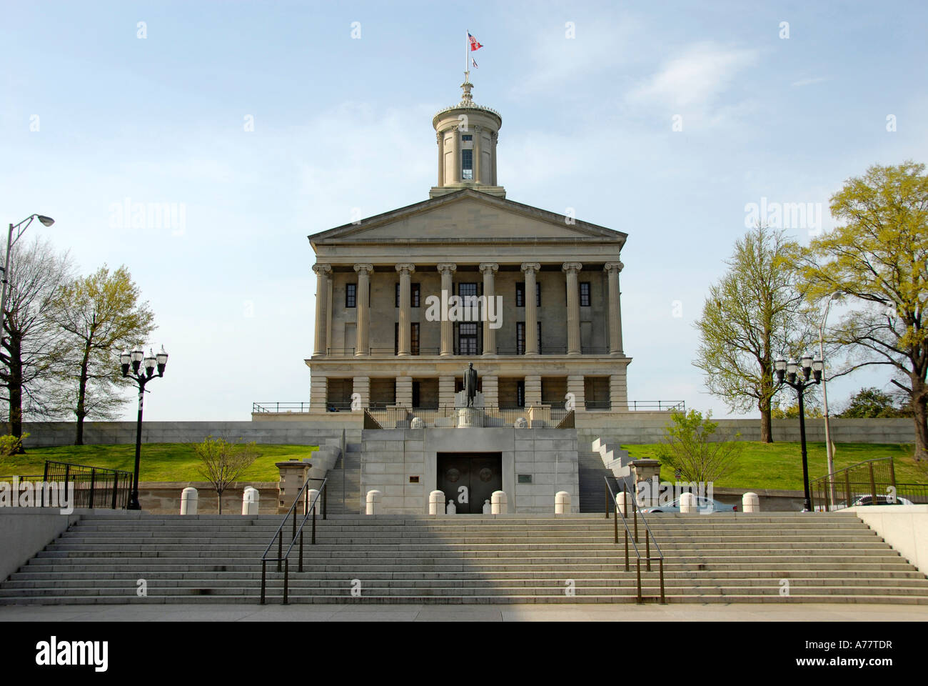 State Capitol and Surrounding Statues and Monuments Nashville Tennessee ...