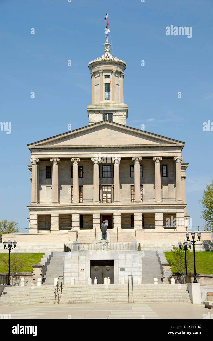 State Capitol and Surrounding Statues and Monuments Nashville Tennessee ...