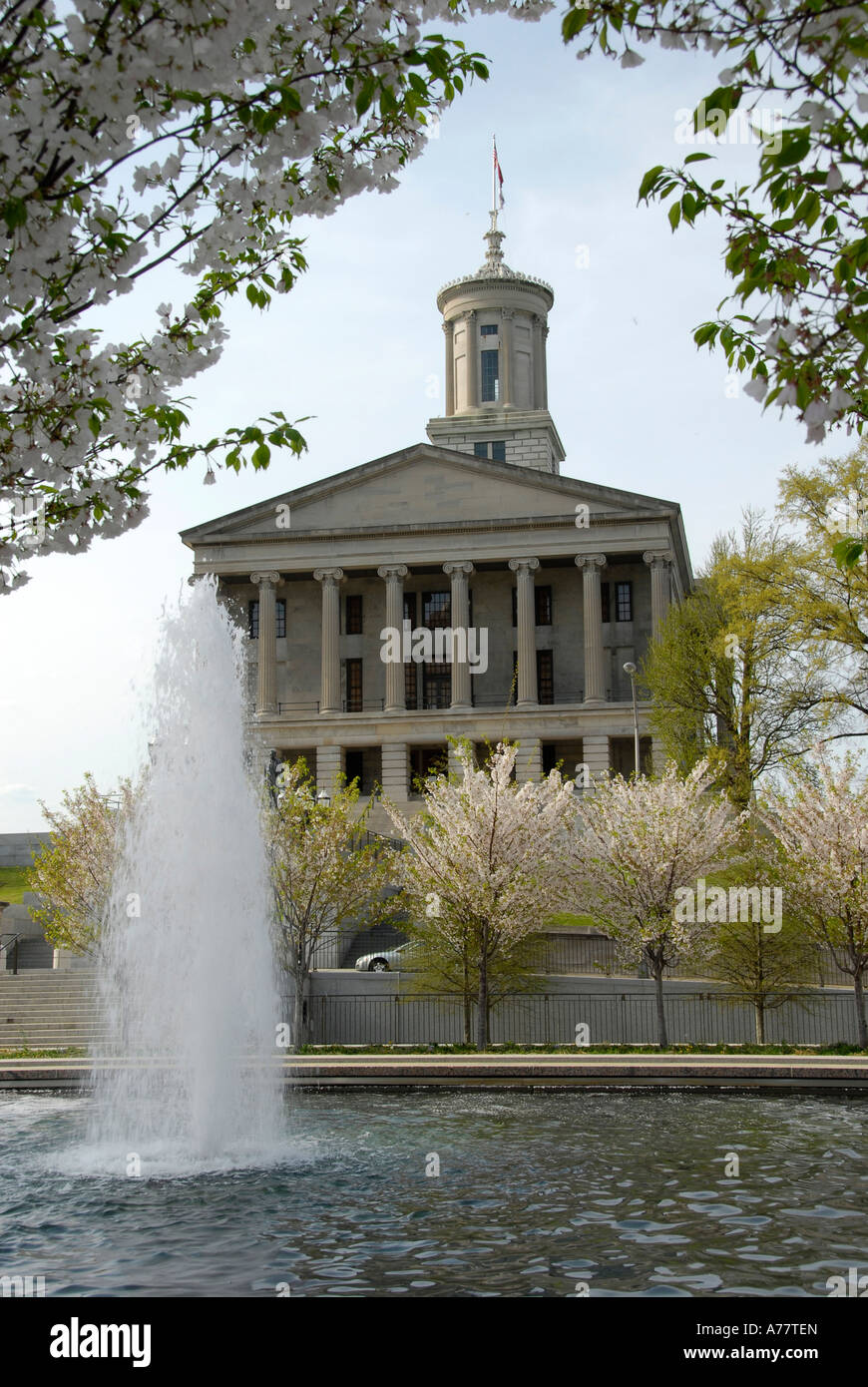 State Capitol and Surrounding Statues and Monuments Nashville Tennessee ...
