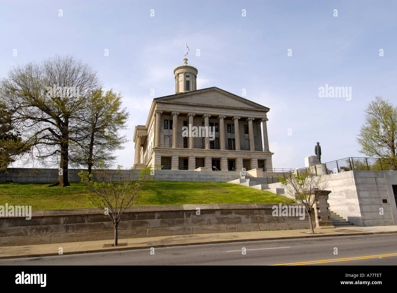 State Capitol and Surrounding Statues and Monuments Nashville Tennessee ...
