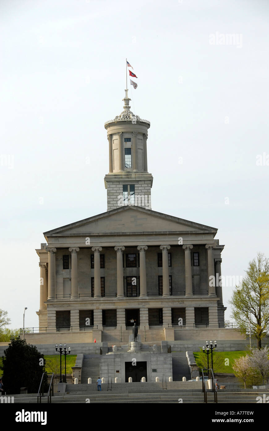 State Capitol and Surrounding Statues and Monuments Nashville Tennessee ...