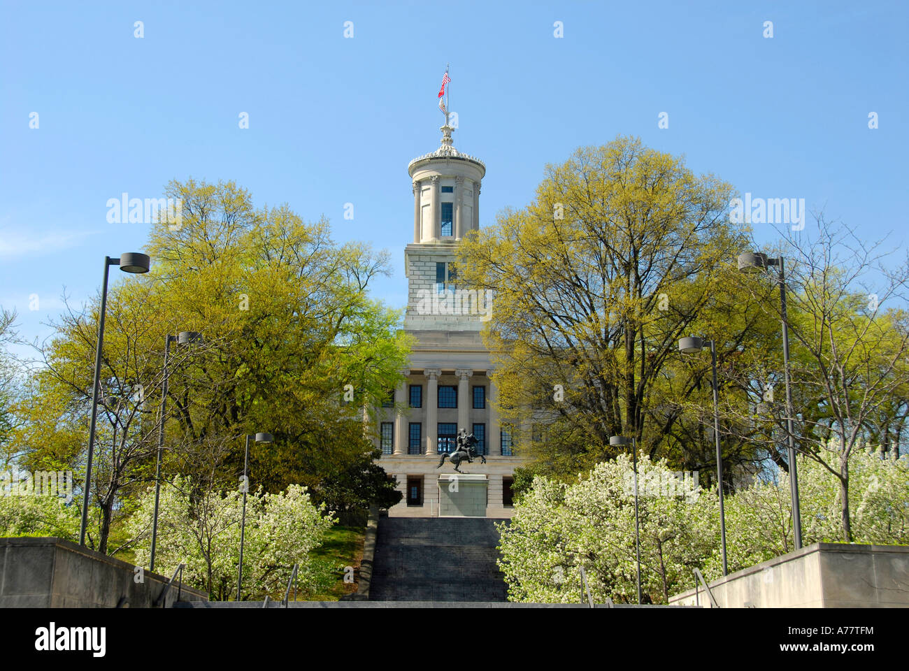 State Capitol and Surrounding Statues and Monuments Nashville Tennessee ...