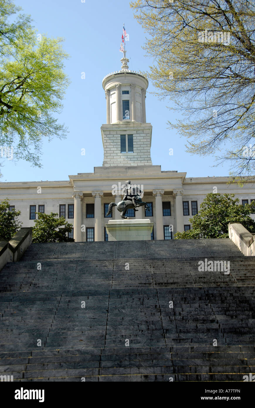 State Capitol and Surrounding Statues and Monuments Nashville Tennessee ...