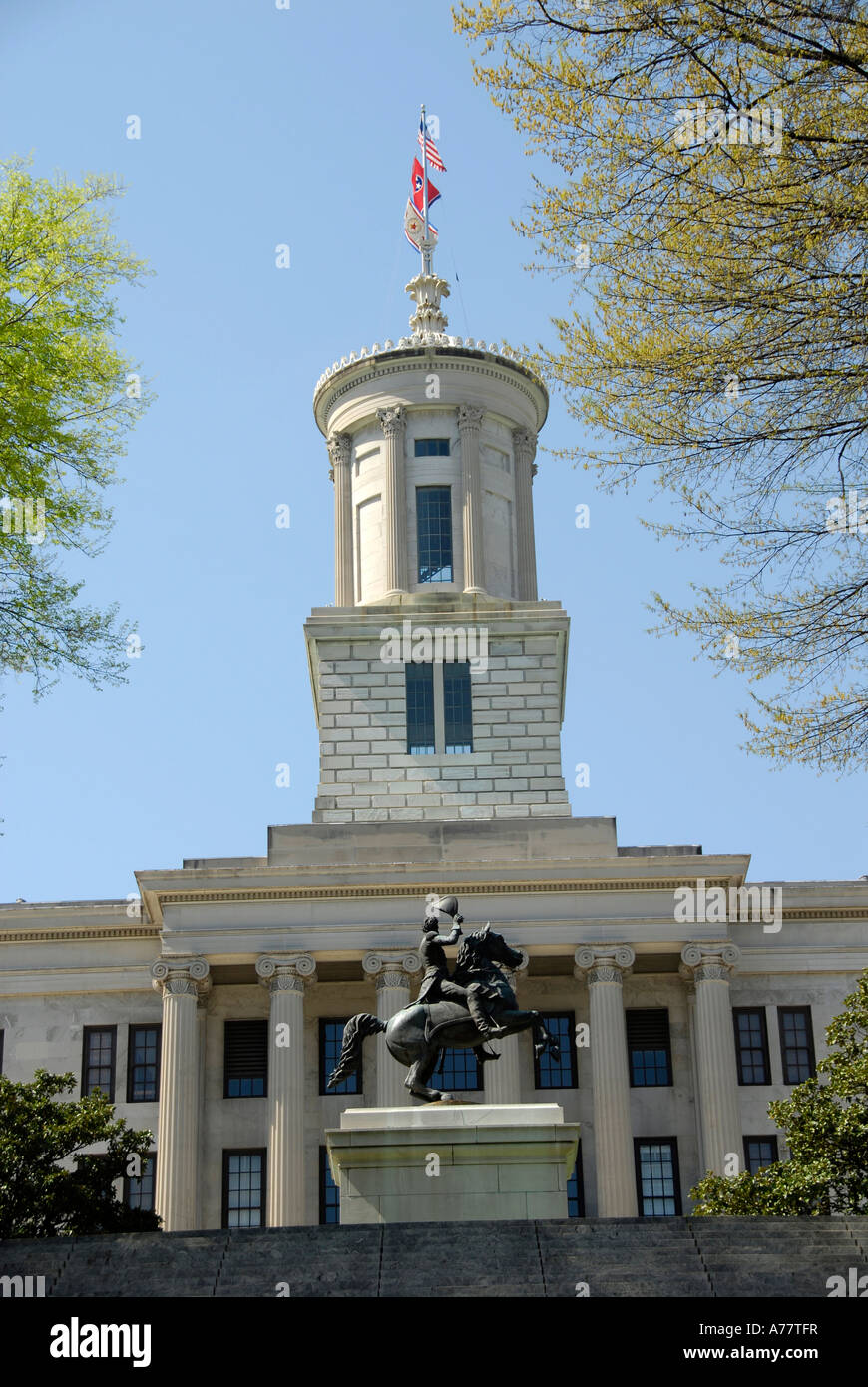 State Capitol and Surrounding Statues and Monuments Nashville Tennessee ...