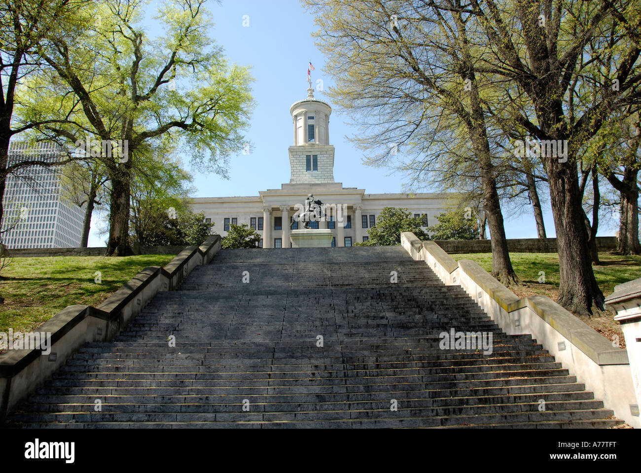State Capitol and Surrounding Statues and Monuments Nashville Tennessee ...